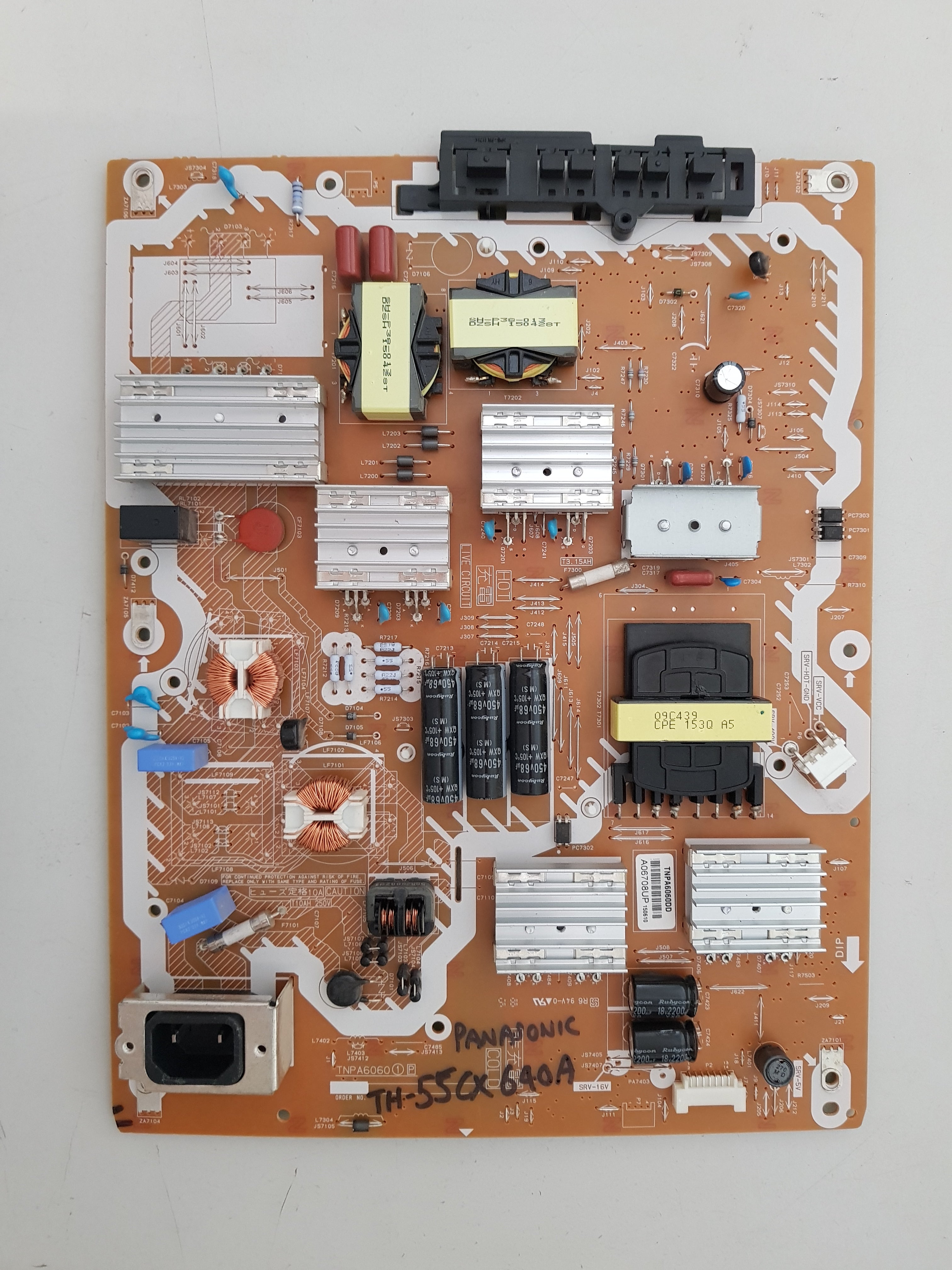PANASONIC TH- 55CX640A POWER SUPPLY BOARD TNPA6060 (1)[P] – TV Parts OZ